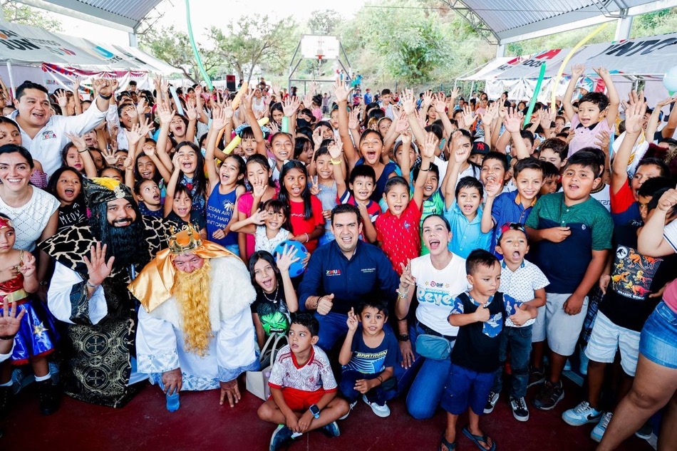 Los Reyes Magos llegaron a la colonia 6 de Enero y El Coacoyul